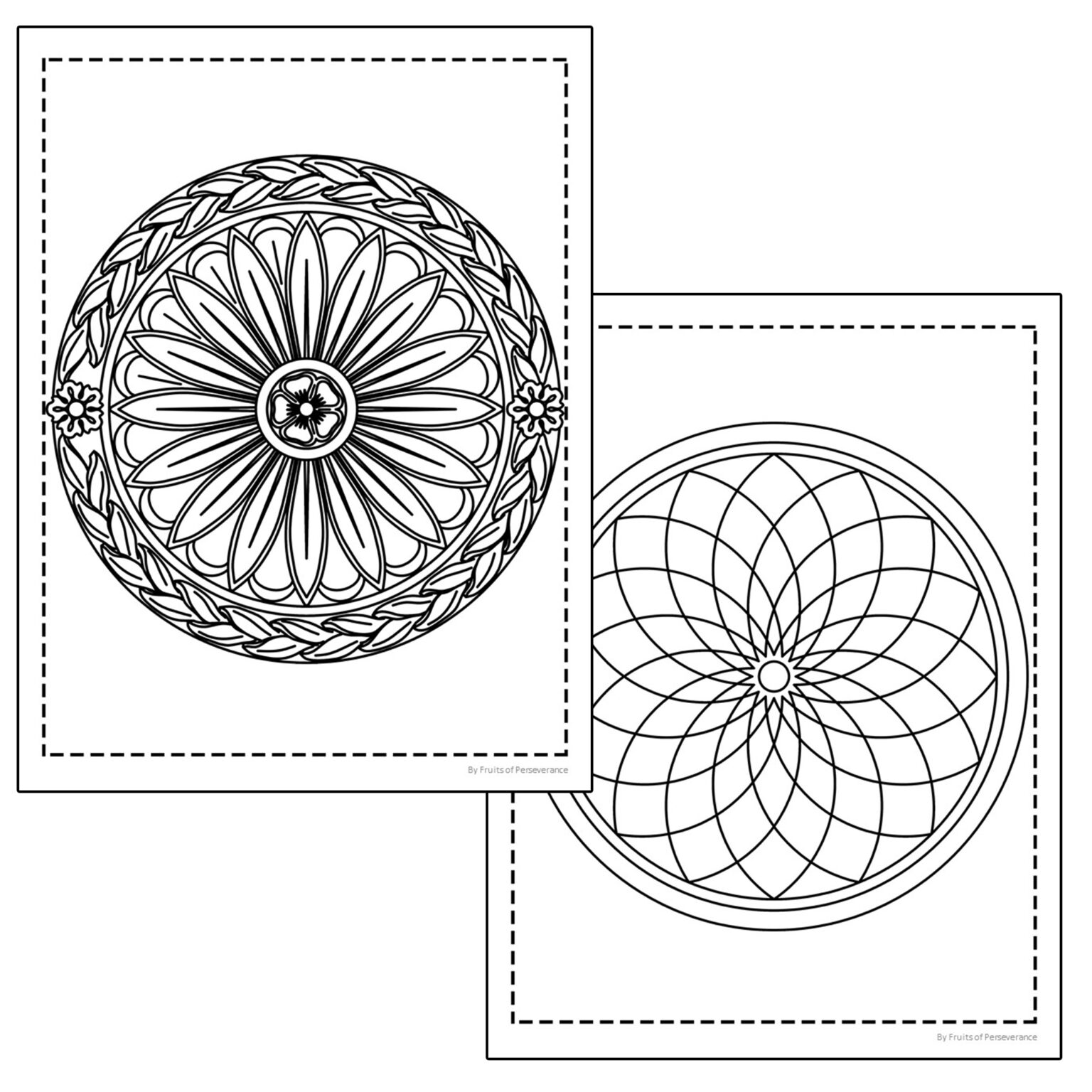Spring Mandala Coloring Pages Set 2 | Fun End of Year Activity for ...