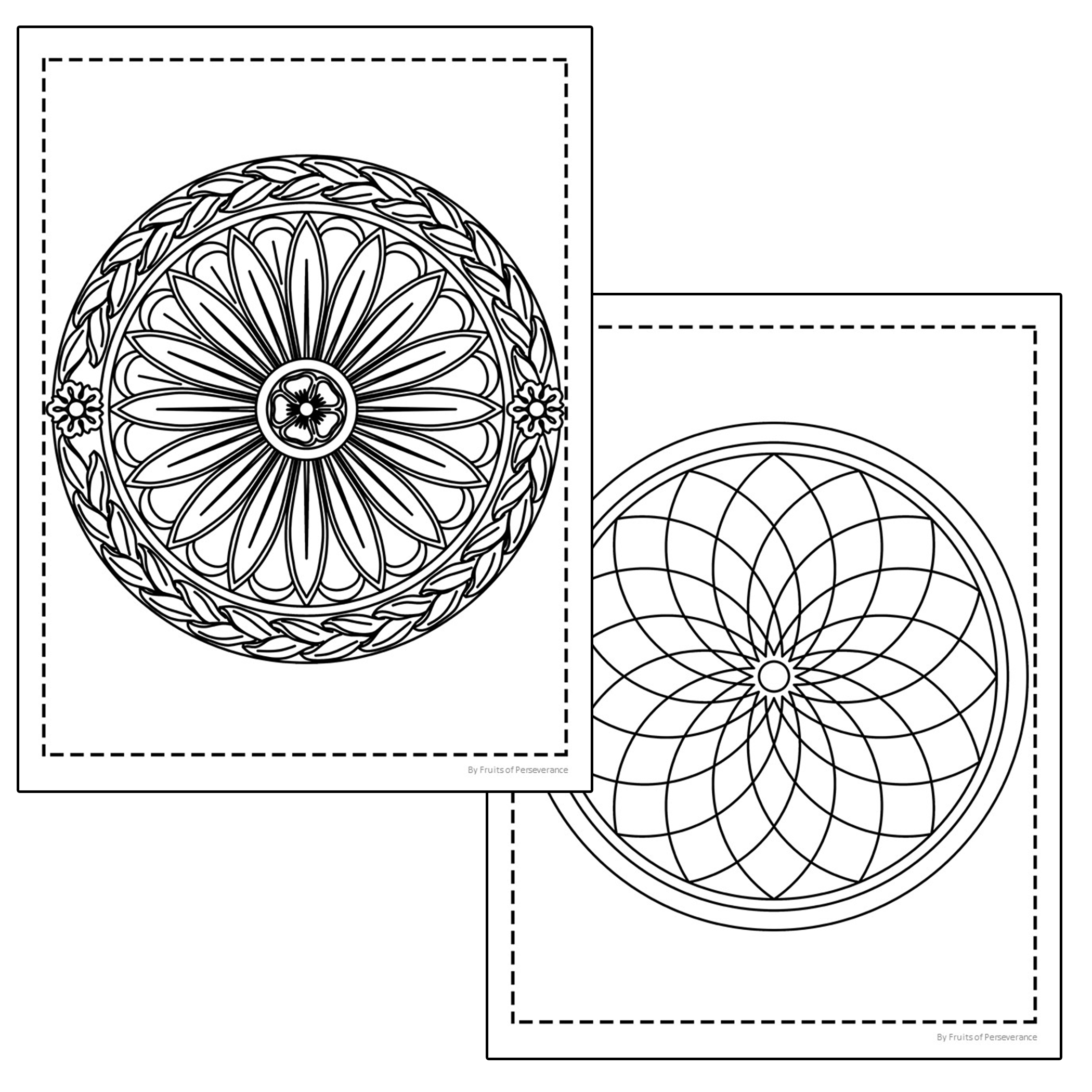 Spring Mandala Coloring Pages Set 2 | Fun End of Year Activity for ...