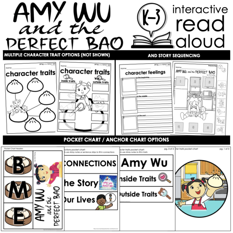 Amy Wu and the Perfect Bao Interactive Read Aloud Reading Comprehension ...