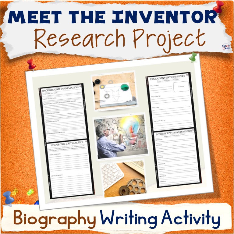 Famous Inventors Research Project - Biography Writing Activity Print ...
