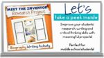 Famous Inventors Research Project - Biography Writing Activity Print ...