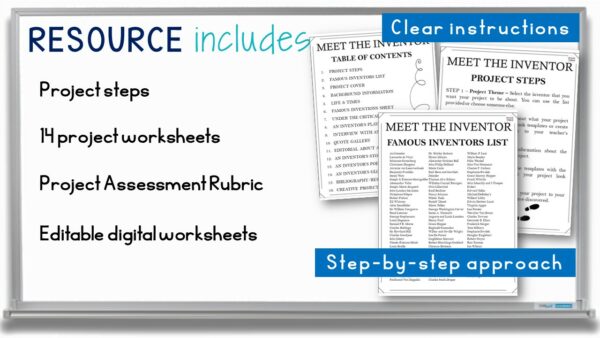 Famous Inventors Research Project - Biography Writing Activity Print ...