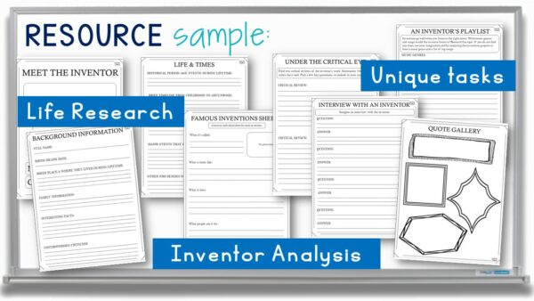 Famous Inventors Research Project - Biography Writing Activity Print ...