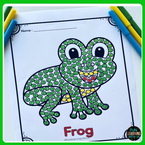 Pond Life Fine Motor Skill Q-Tip Painting | Spring Activities | Made By ...