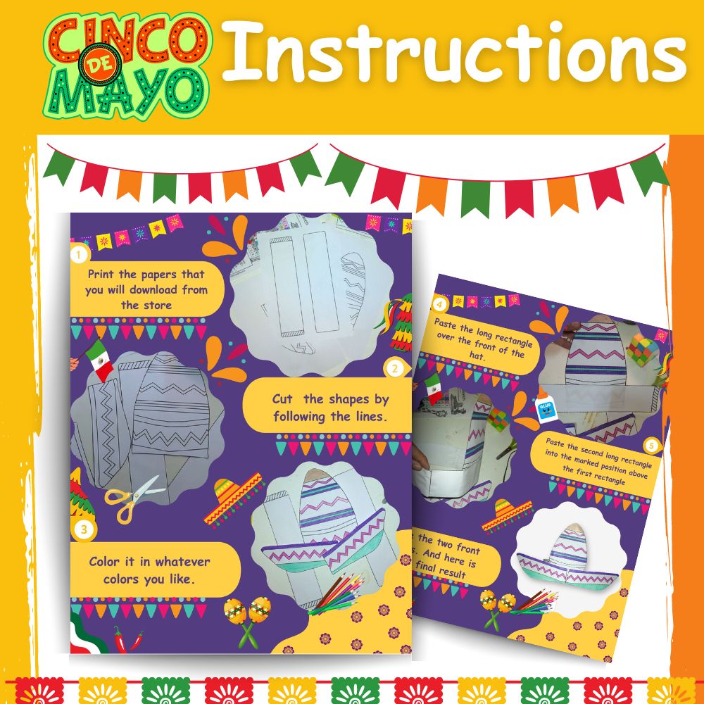 Cinco De Mayo Hat Crown Craft | Sombrero Hat | Made By Teachers