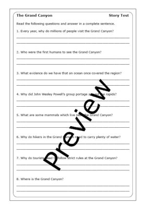 Jim O'Connor "Where Is the Grand Canyon?" worksheets | Made By Teachers