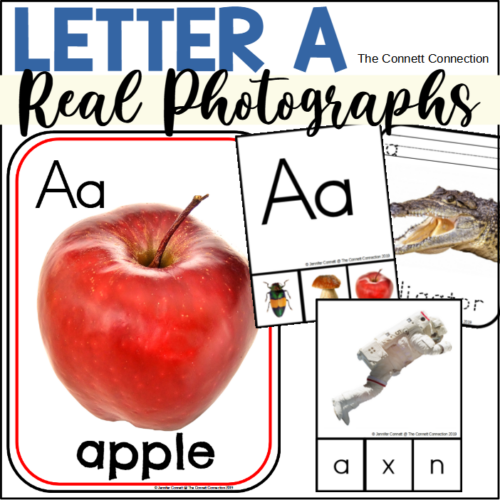 Letter A Phonics and Writing Centers with Real Photographs | Made By ...