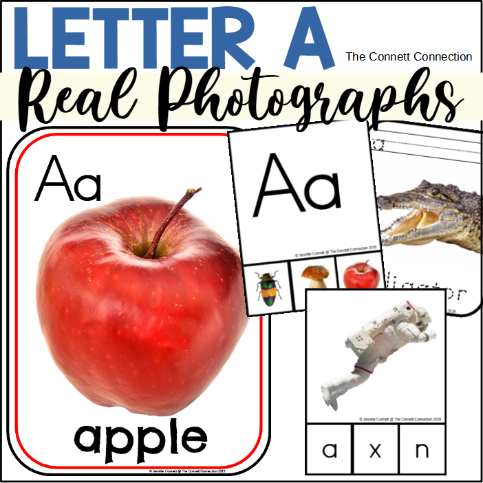 Letter A Phonics and Writing Centers with Real Photographs | Made By ...