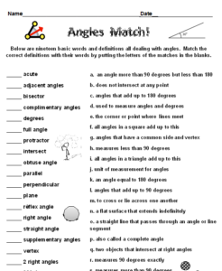 Angles Worksheets #1 (2 Items) | Made By Teachers
