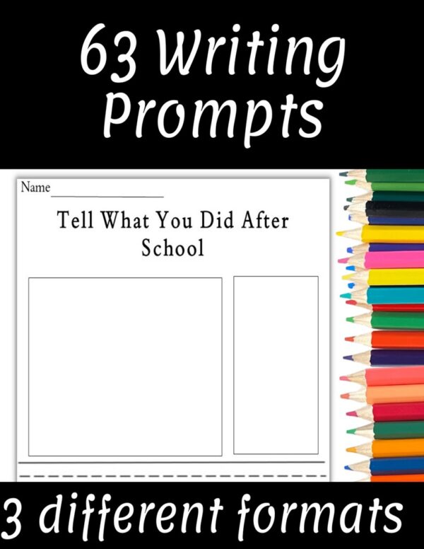 63 Writing Prompts | 3 Different Formats | 1st - 3rd Grade | Made By ...
