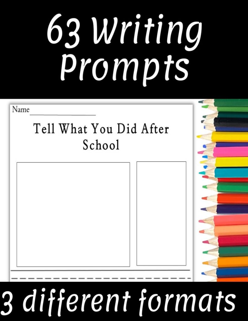 63 Writing Prompts | 3 Different Formats | 1st - 3rd Grade | Made By ...