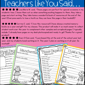 Yearlong Memory Book- FREE SAMPLE | Made By Teachers