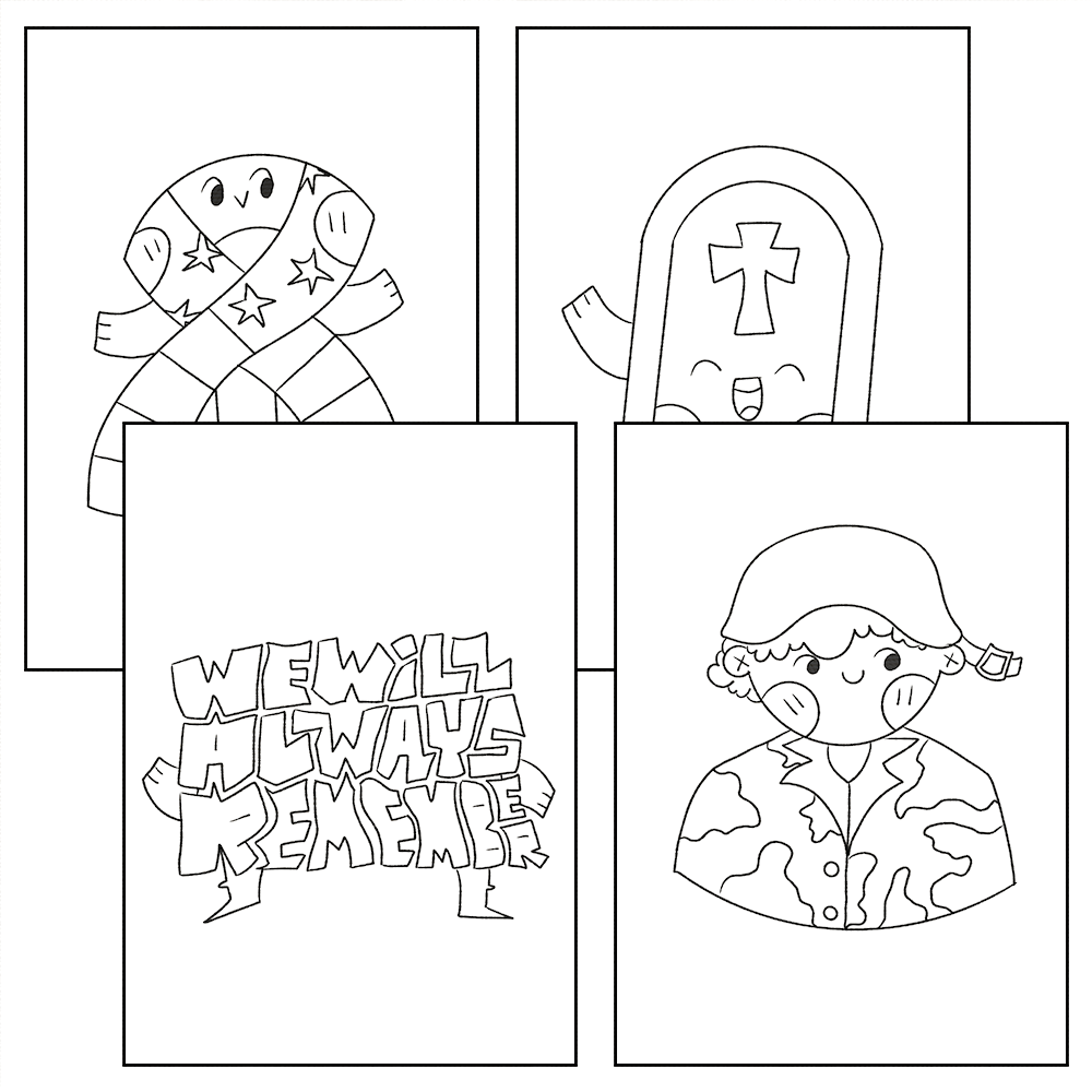 Memorial Day Coloring Pages, Memorial Day Coloring Sheet Activity ...