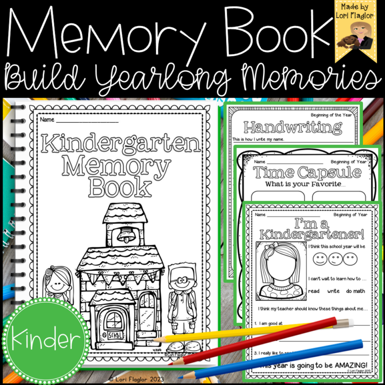 Yearlong Memory Book- Kindergarten Edition | Made By Teachers