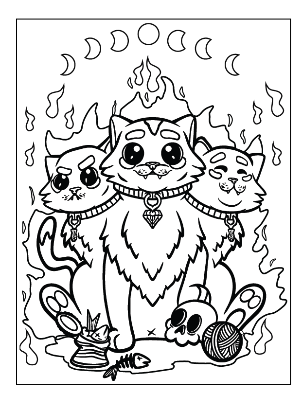Unleash Your Creativity with Creepy-Cute Kawaii Coloring Pages ...
