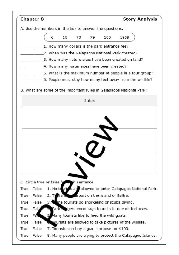 Megan Stine "Where Are the Galapagos Islands?" worksheets | Made By ...