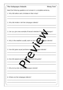 Megan Stine "Where Are the Galapagos Islands?" worksheets | Made By ...