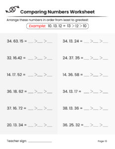 Master Comparing Numbers with Our 20-Page Worksheet | Made By Teachers