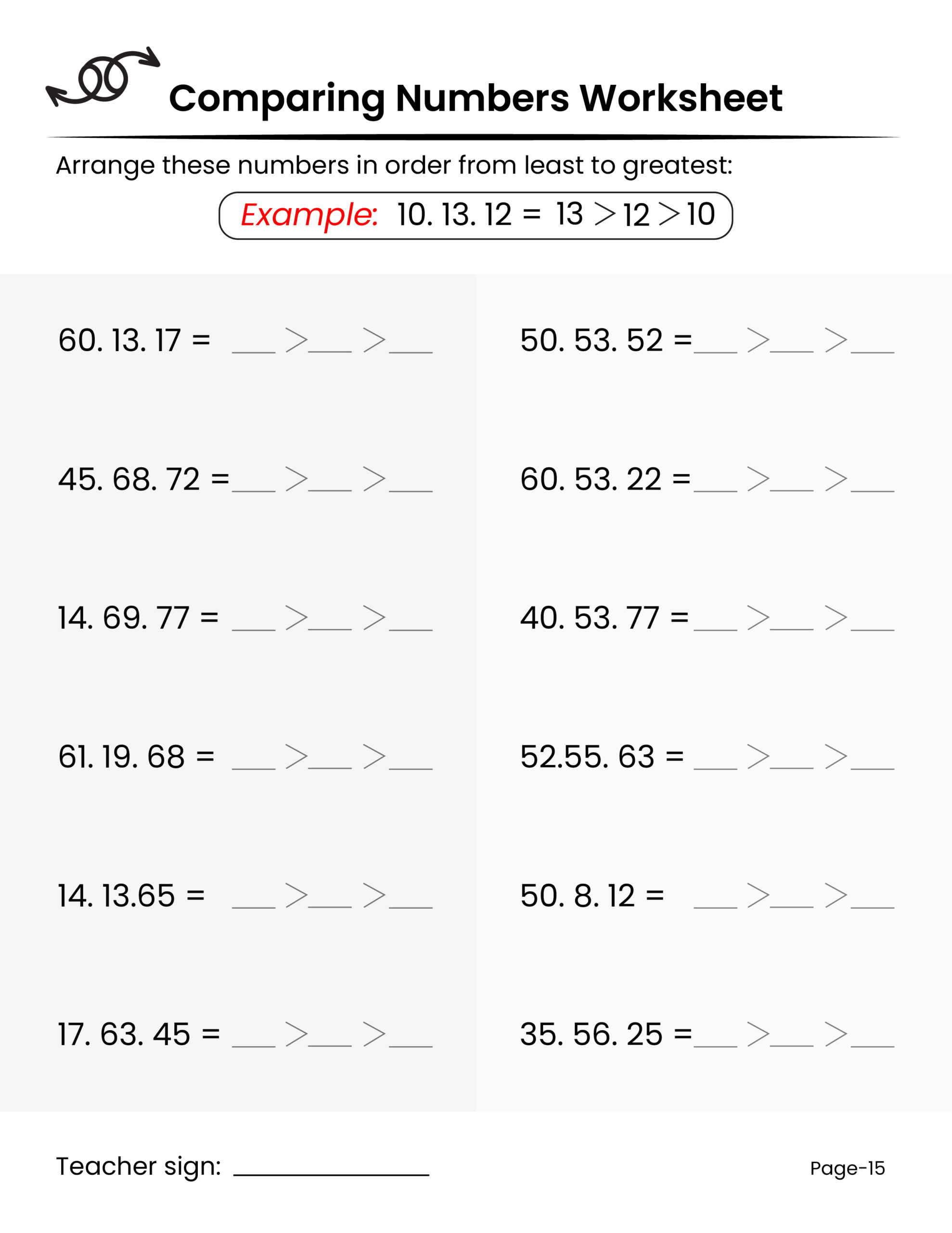 Master Comparing Numbers with Our 20-Page Worksheet | Made By Teachers