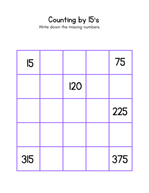 Master Math Skills with Our Fun and Engaging Skip Counting Grid ...