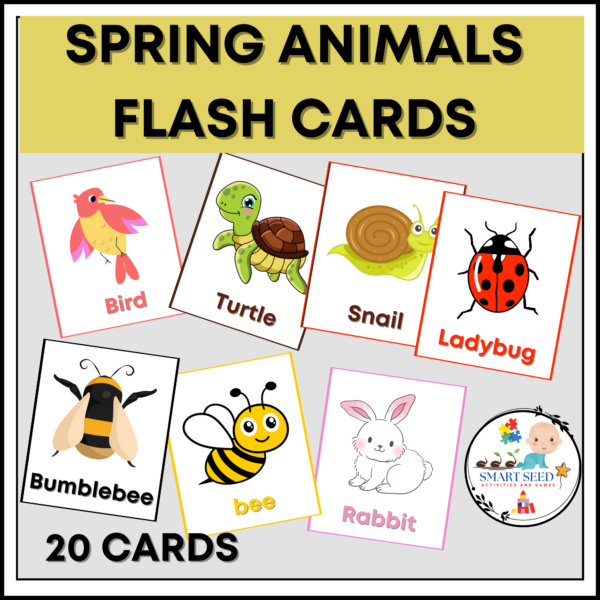 ANIMALS OF SPRING /FLASH CARDS | Made By Teachers