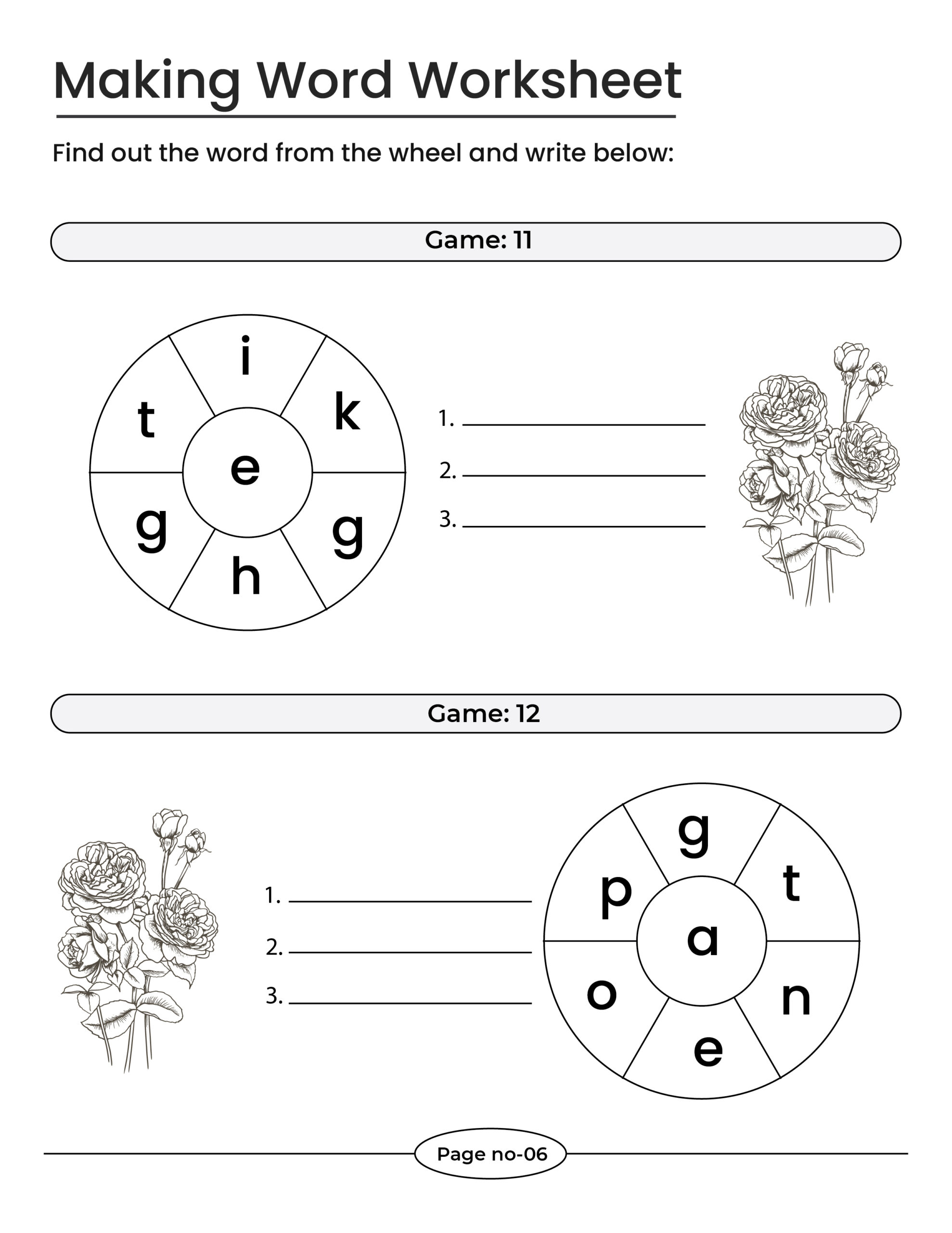 Spin Your Way to Fun and Learning with Our Word Making Wheel Game for ...