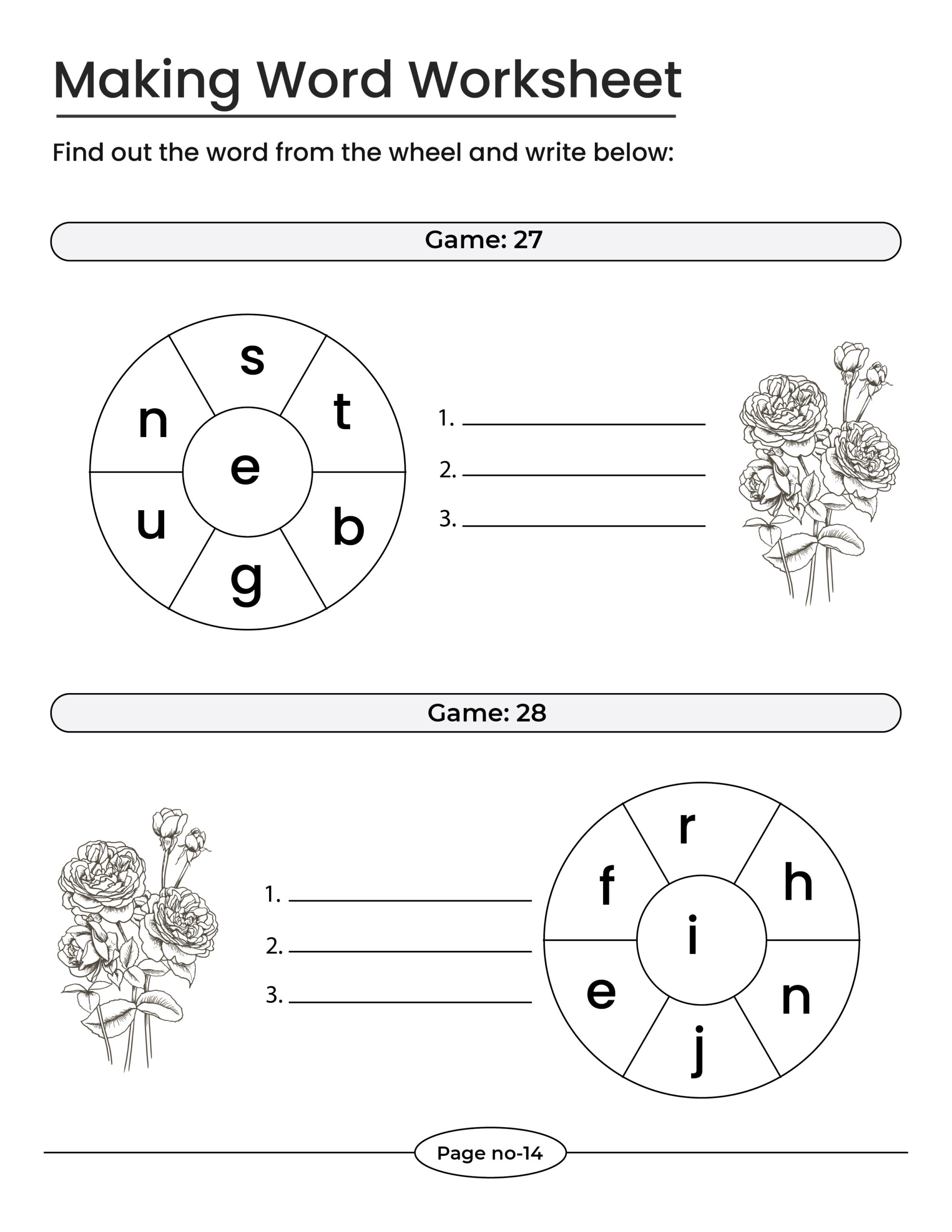 Spin Your Way to Fun and Learning with Our Word Making Wheel Game for ...