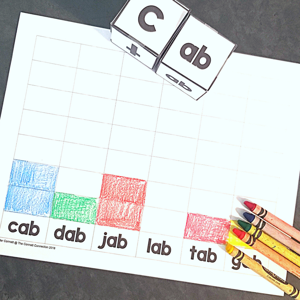 AB Word Family Dice Games | Made By Teachers