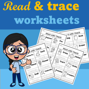 Read & Trace Worksheets: "Fun & Educational Read & Trace Worksheets for ...