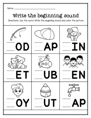 Beginning Sound Worksheets | Made By Teachers