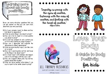 LOVE YOUR BODY - Body Positivity Brochure | Made By Teachers