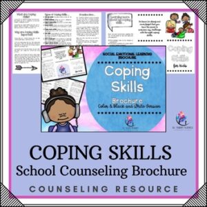 COPING SKILLS Counseling Brochure for Kids | Made By Teachers