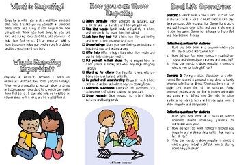 EMPATHY Counseling Brochure for Kids | Made By Teachers