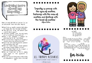 EMPATHY Counseling Brochure for Kids | Made By Teachers
