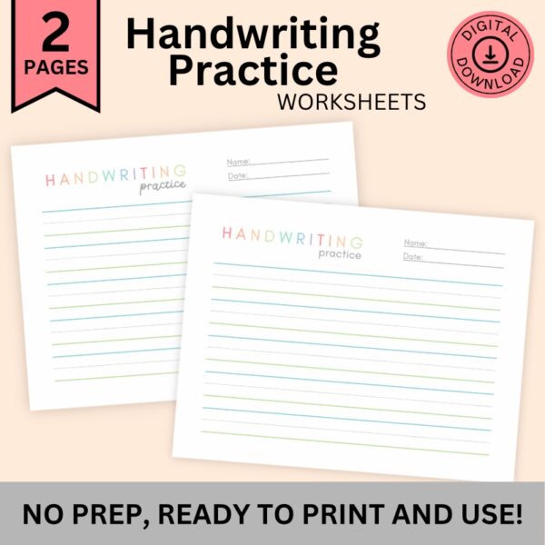Handwriting Practice Sheets (Horizontal) | Made By Teachers