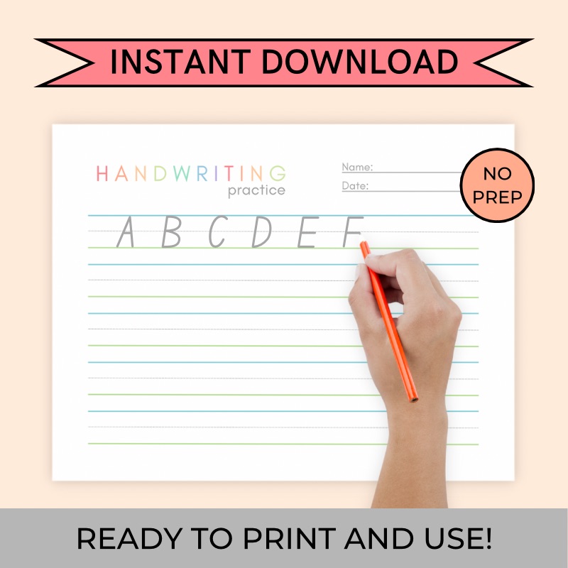 Handwriting Practice Sheets (Horizontal) | Made By Teachers