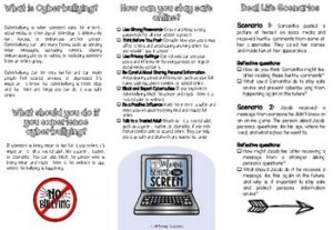 CYBERBULLYING & ONLINE SAFETY BROCHURE | Made By Teachers