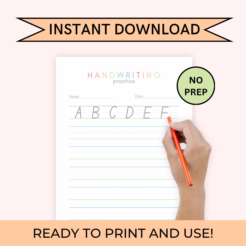 Handwriting Practice Sheets (Vertical) | Made By Teachers