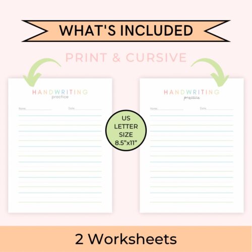 Handwriting Practice Sheets (Vertical) | Made By Teachers