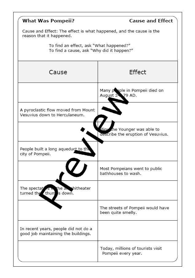 Jim O'Connor "What Was Pompeii?" worksheets | Made By Teachers