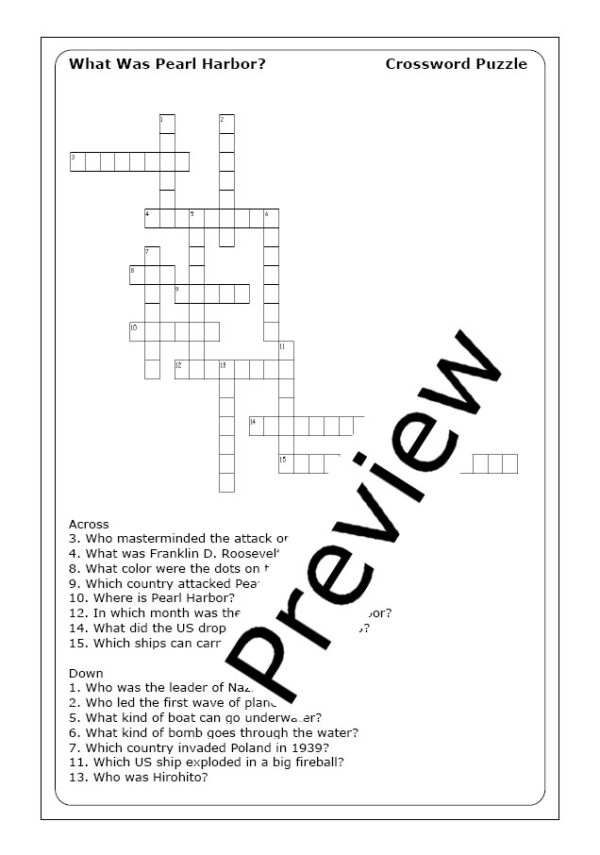 Patricia Demuth "What Was Pearl Harbor?" worksheets | Made By Teachers