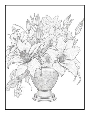 Relax and Unleash Your Creativity with Our Flowers Coloring Book | Made ...