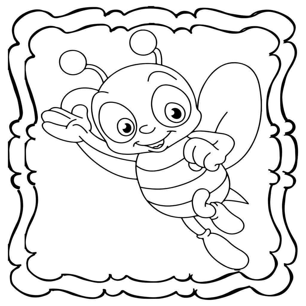 bee Coloring Book : Easy and Fun bees Colouring Book for Kids | Made By ...
