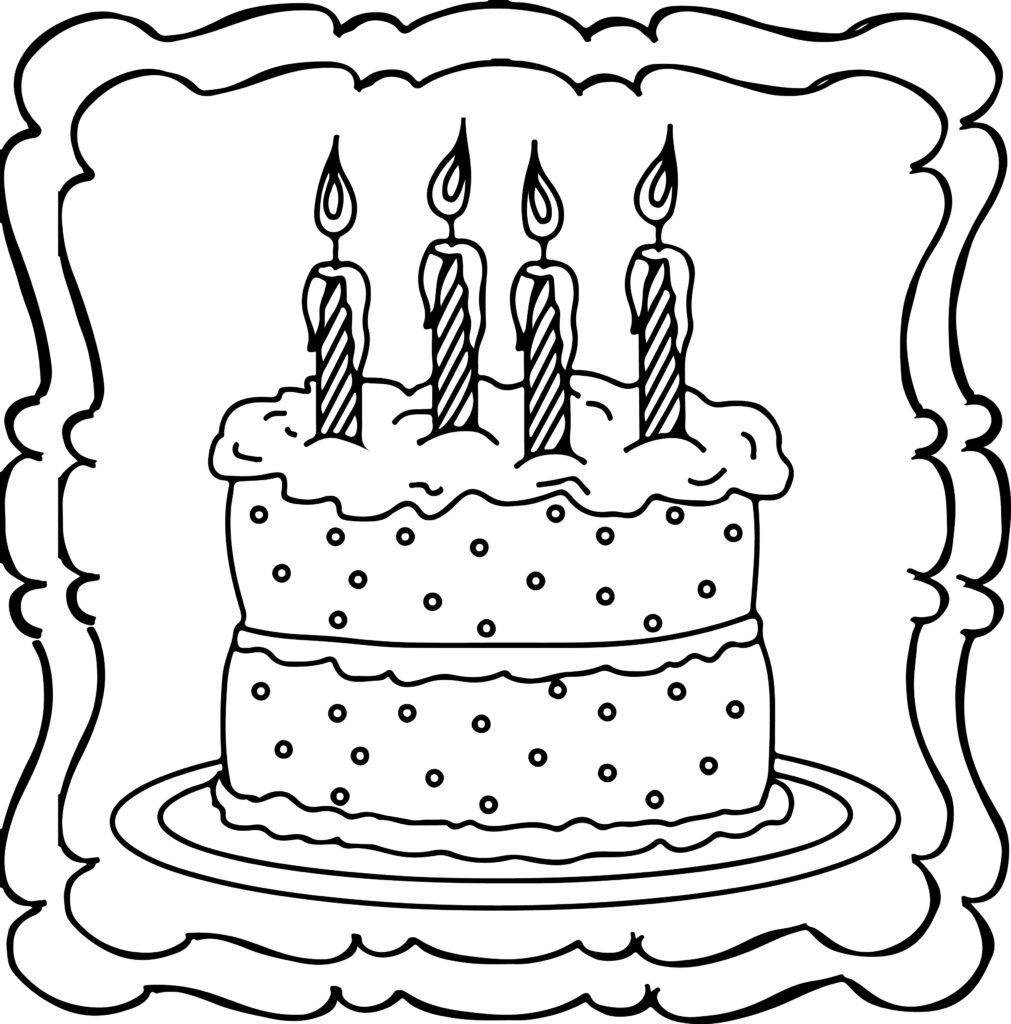 birthday cake Coloring Book : Easy and Fun birthday cake Colouring Book ...