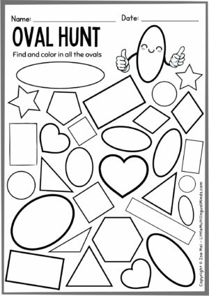 Identify 2D Shapes: 2D Shapes Practice Sheets for Preschool, Pre-K ...