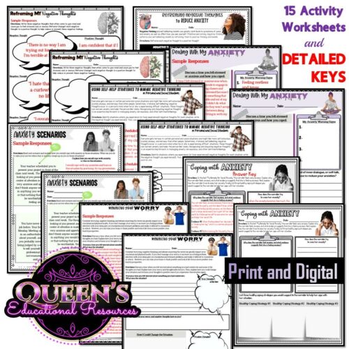 Internal Conflicts Reading Passages, Activities, and Worksheets, Coping ...