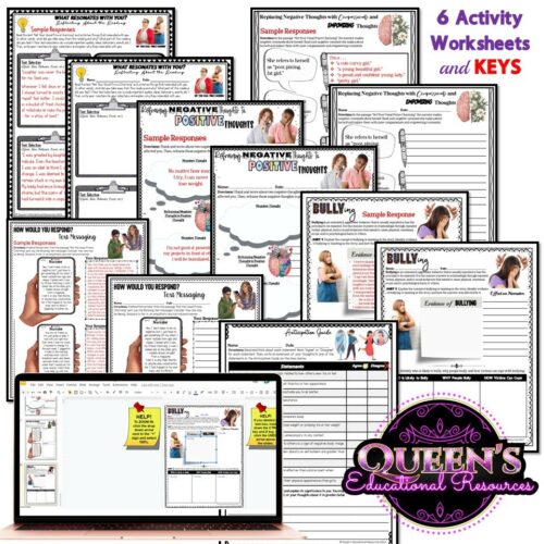 Internal Conflicts Reading Passages, Activities, and Worksheets, Coping ...