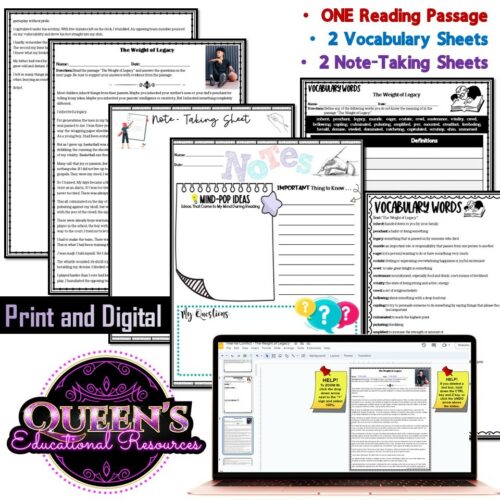 Internal Conflicts Reading Passages, Activities, and Worksheets, Coping ...