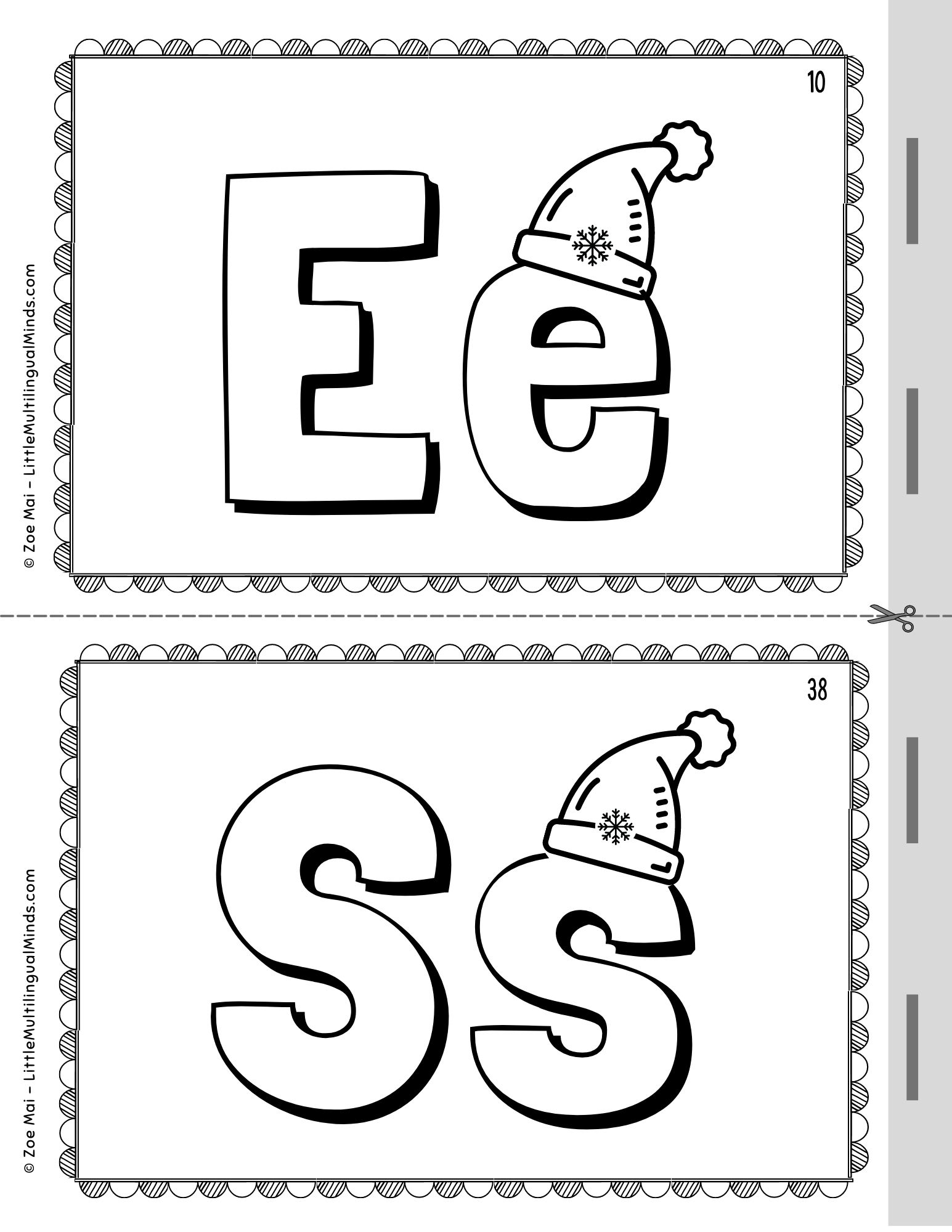 Christmas Alphabet Book: Uppercase & Lowercase Letters Mini Book- Trace ...