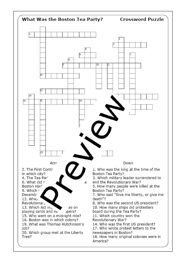 Kathleen Krull "What Was the Boston Tea Party?" worksheets | Made By ...